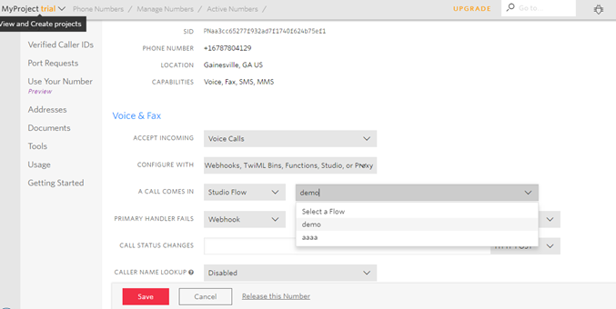Twilio Studio integration - Treta Infotech